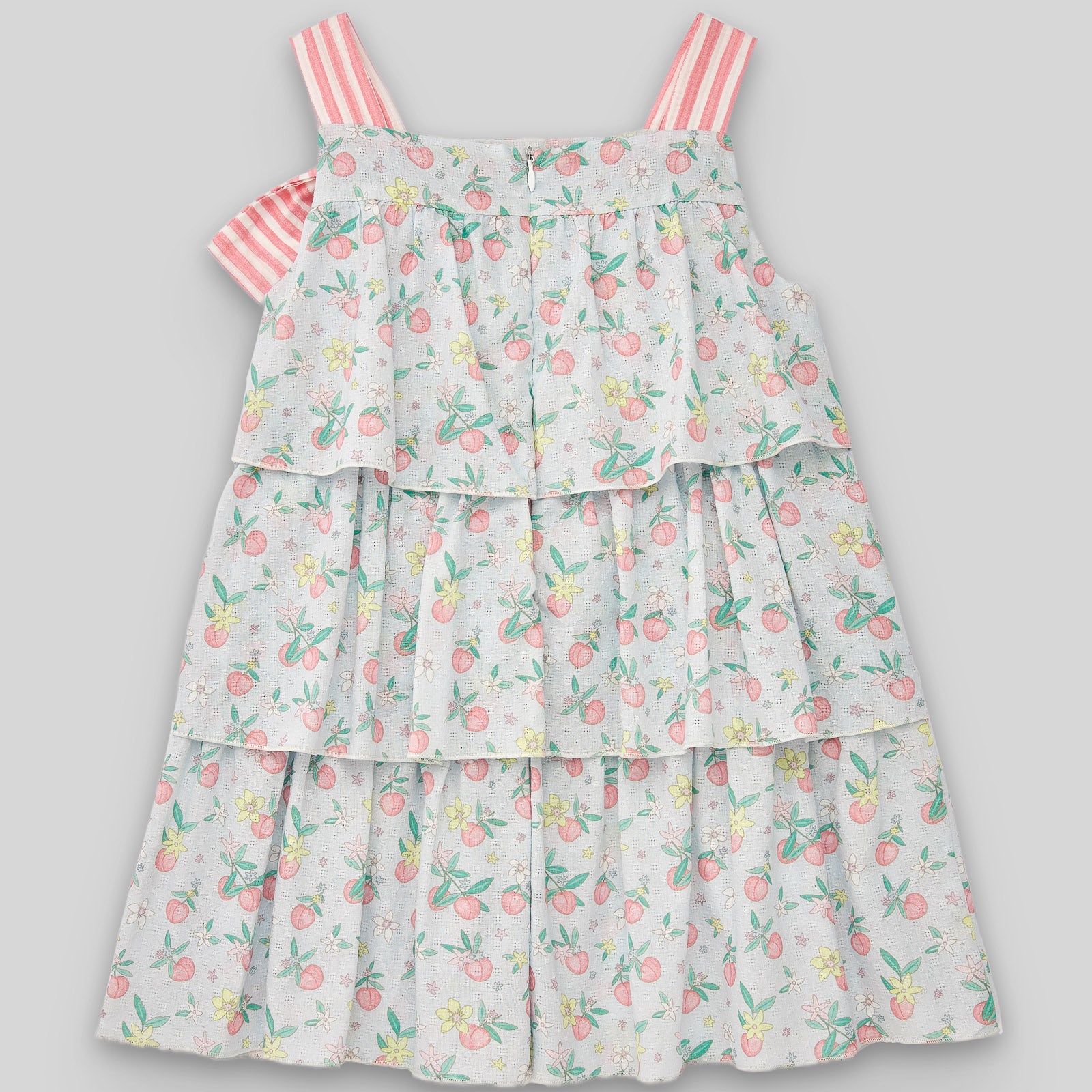 Girls Ruffled Dress with Bow – MIBONBóN
