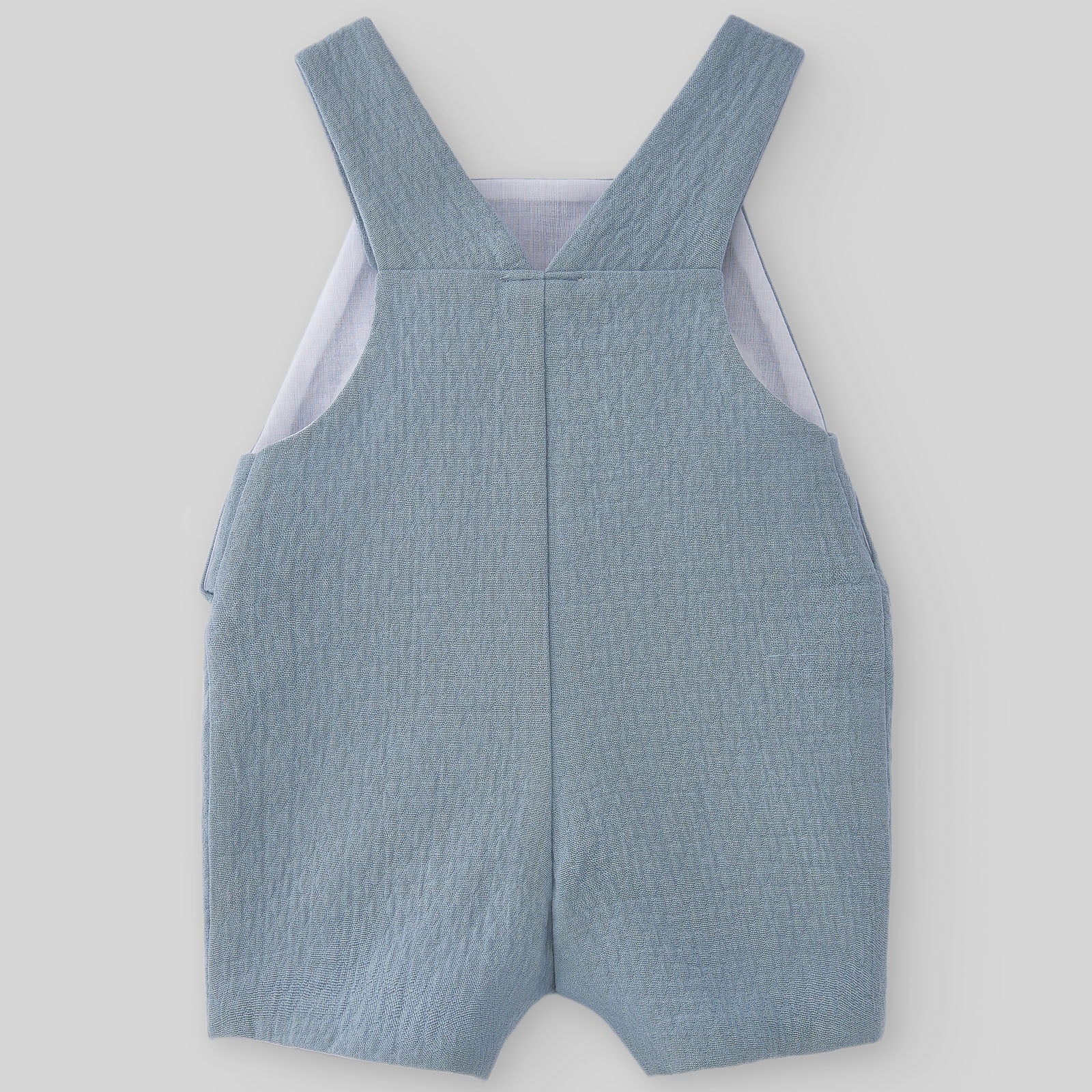 BLUE ROMPER FOR BABY BOY – MIBONBóN