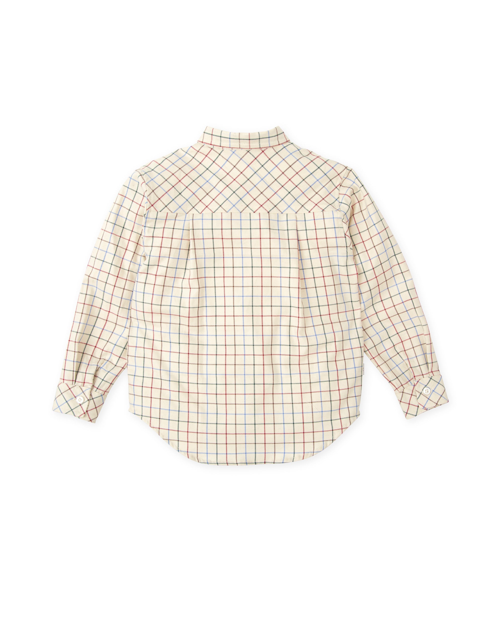 Boys Beige striped red and blue shirt – MIBONBóN