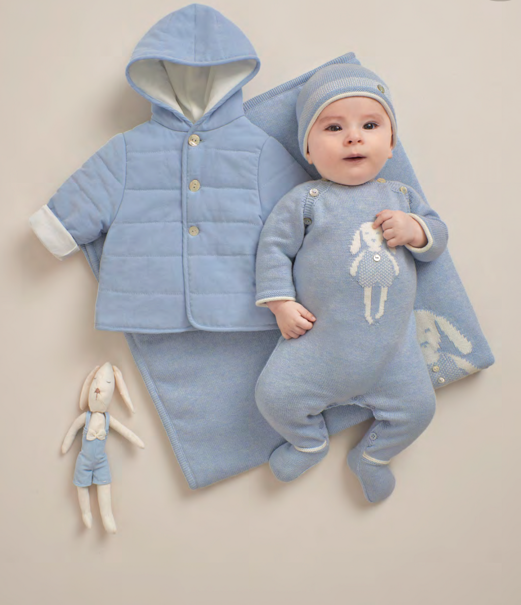BABY Blue cotton Parka – MIBONBóN
